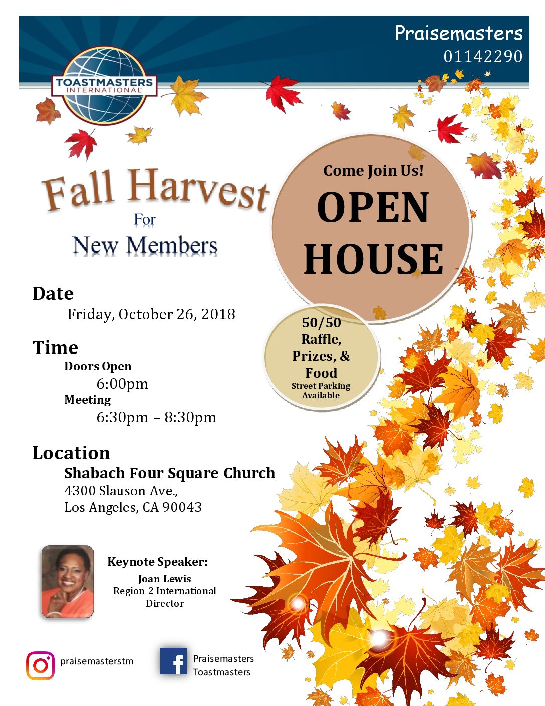 Praisemasters’ Open House – District One