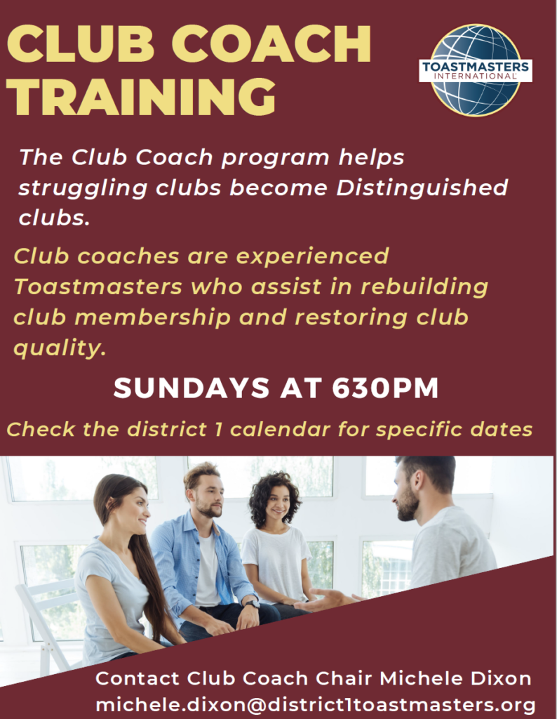 Club Coach Training – District One