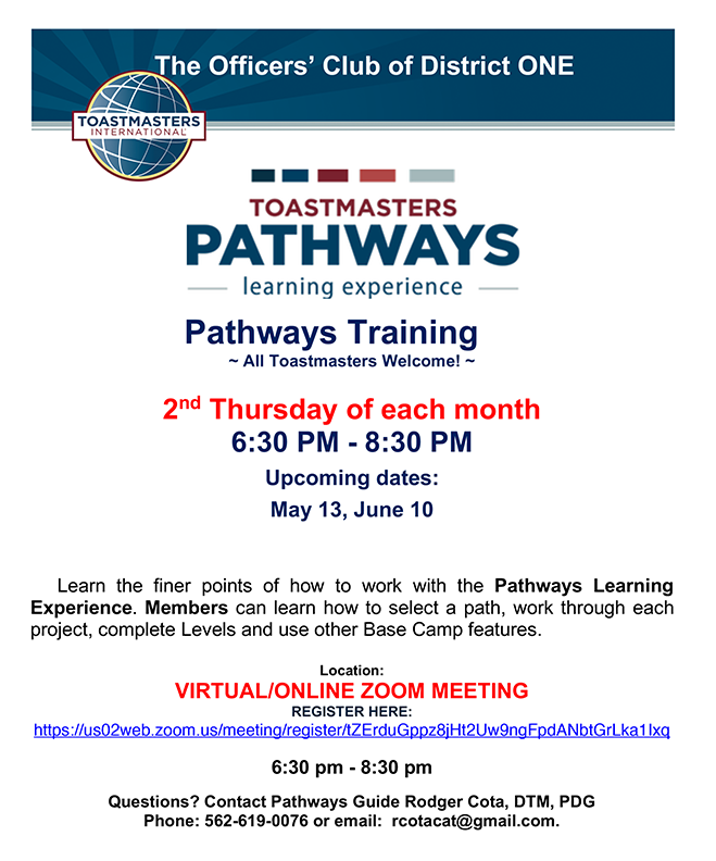 Pathways Basics Training – District One