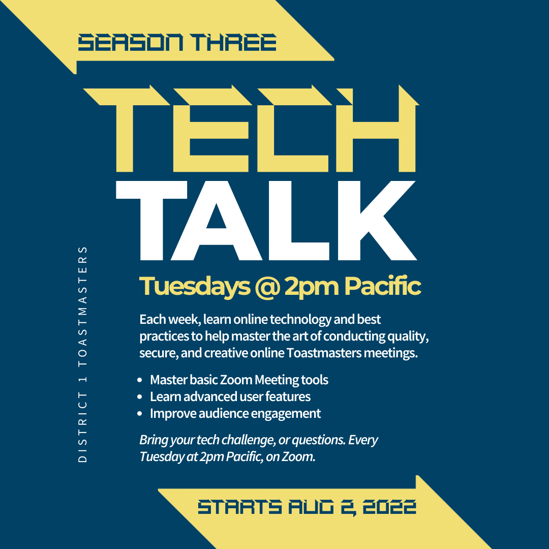 TechTalk Tuesday Season 3 – District One