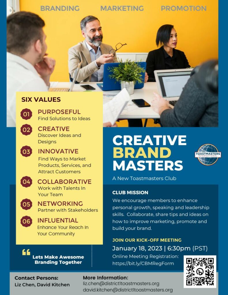 CREATIVE BRANDMASTERS – KICK-OFF MEETING – District One