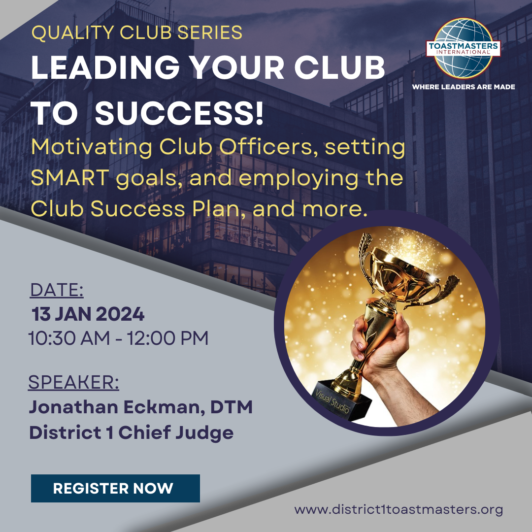 Club Quality Series: Leading Your Club to Success – District One