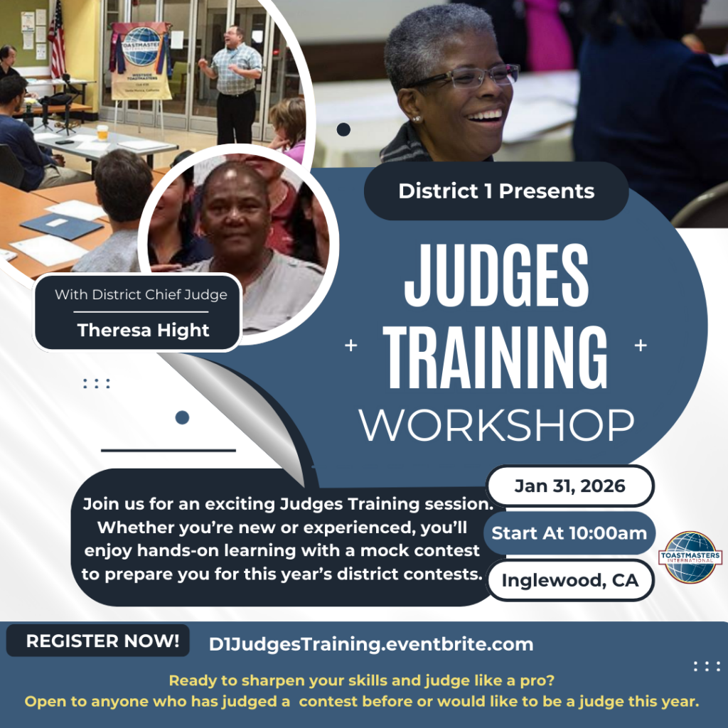 Judges Training (Inperson) – District One